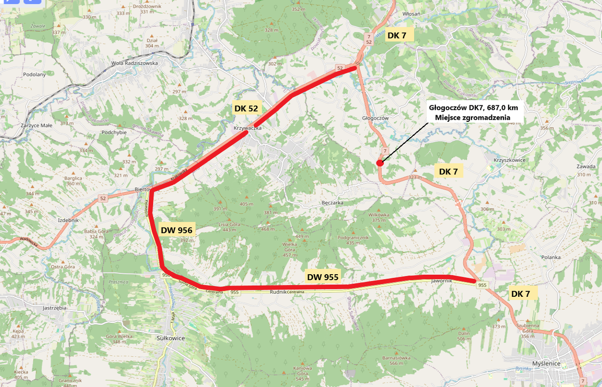 W sobotę w Głogoczowie możliwe utrudnienia w ruchu drogowym związane z ...